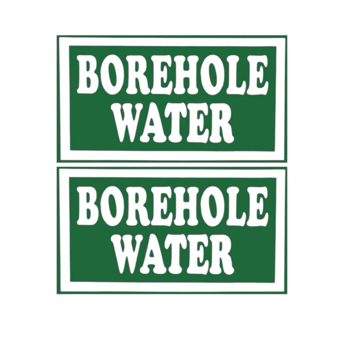 Borehole Water Sign 300mm x 150mm - Set of 2 | Shop Today. Get it ...