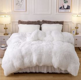 5 Piece Plain White Fluffy Comforter Set | Shop Today. Get it Tomorrow ...
