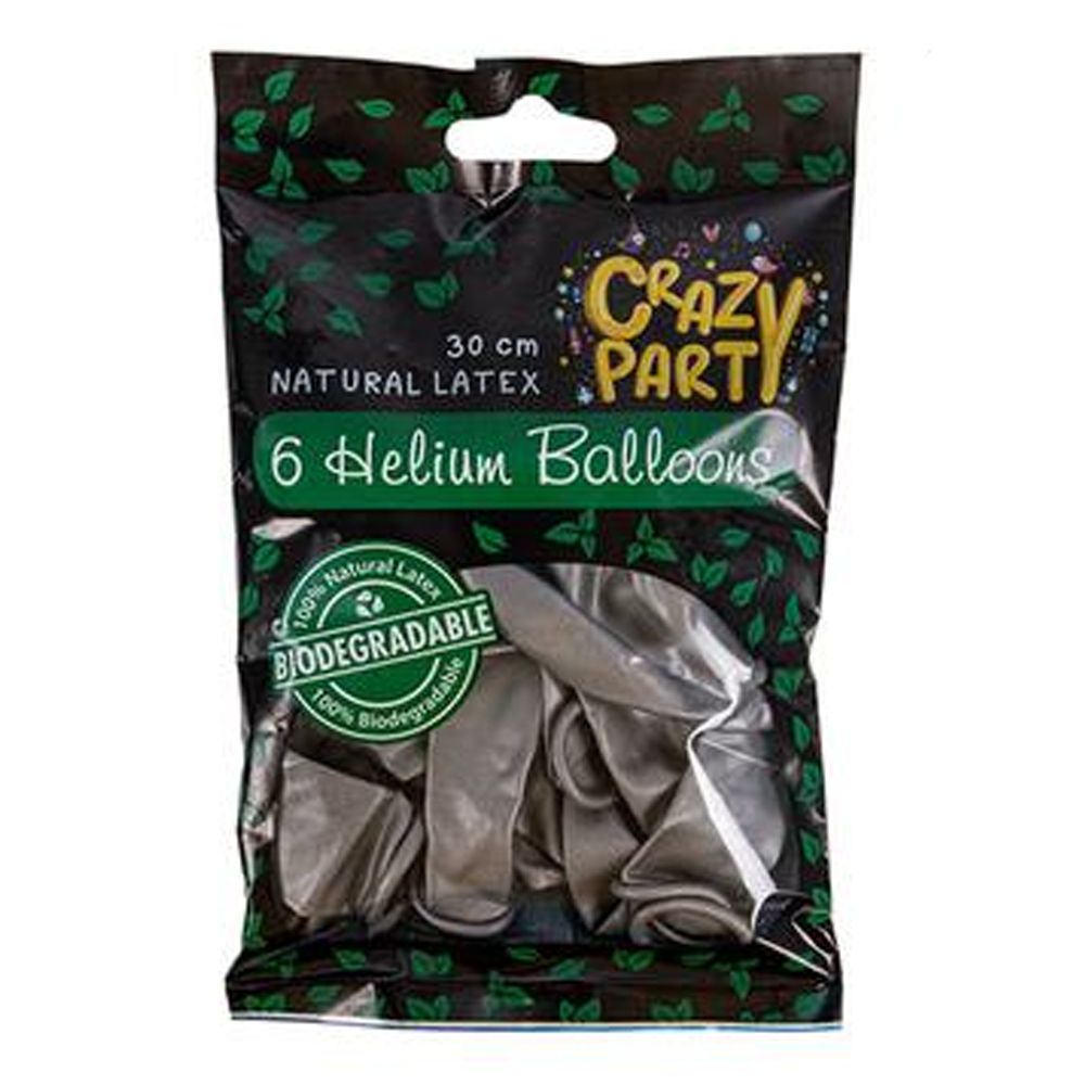 Balloons Helium Biodegradeable Silver - 6 Piece | Shop Today. Get it ...