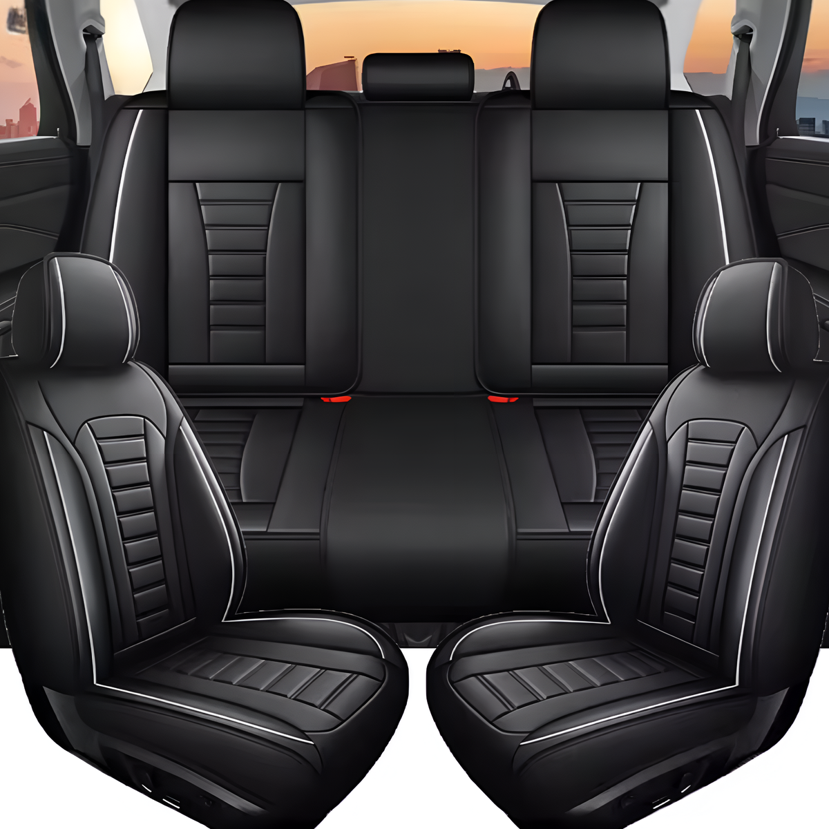 Full Set Black Seat Covers - Universal Fit & Style | Shop Today. Get it ...
