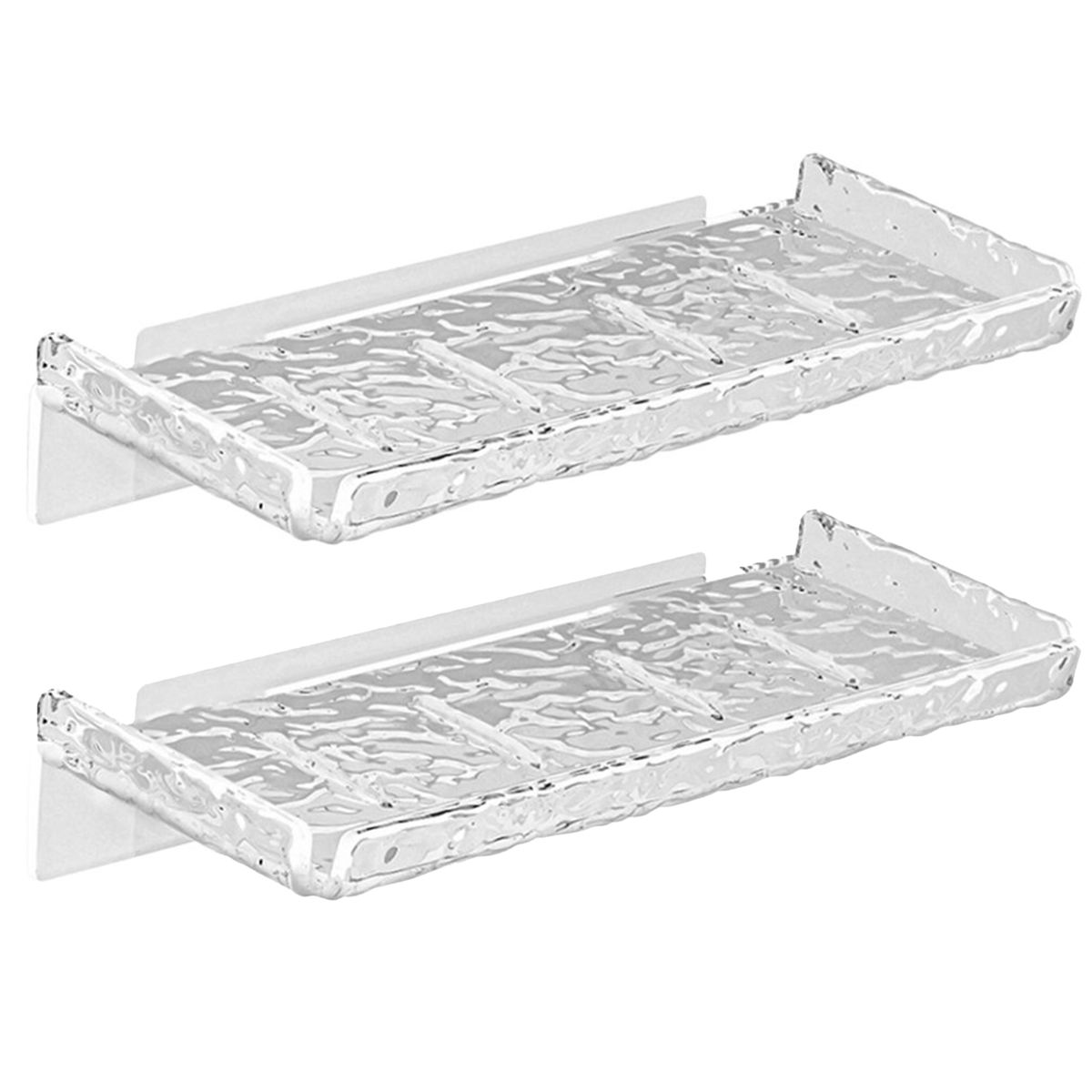 2Pc Wall Mounted Acrylic Shelf Organizer Storage Shelves | Shop Today ...