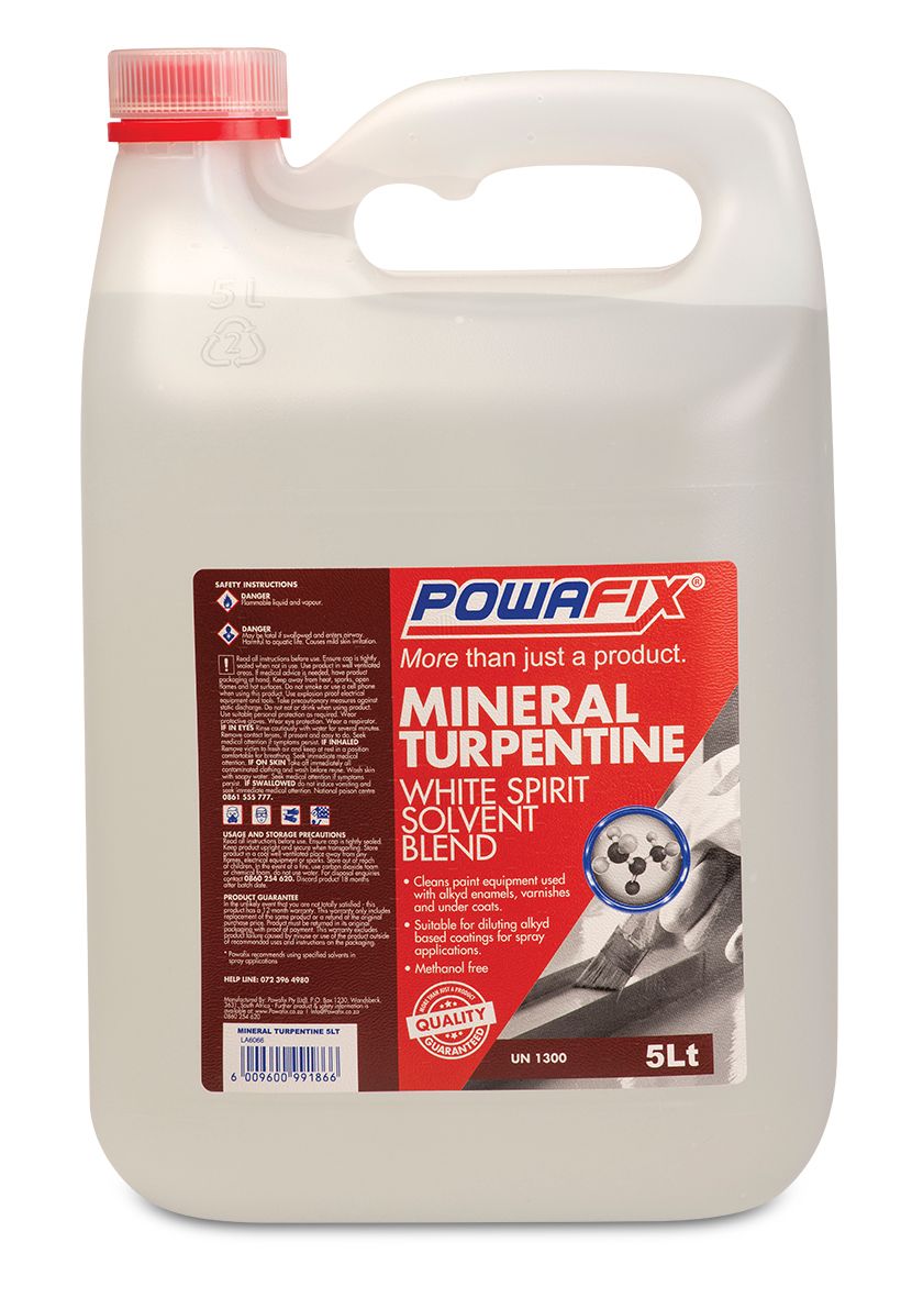 Powafix Mineral Turpentine 5L | Shop Today. Get it Tomorrow! | takealot.com