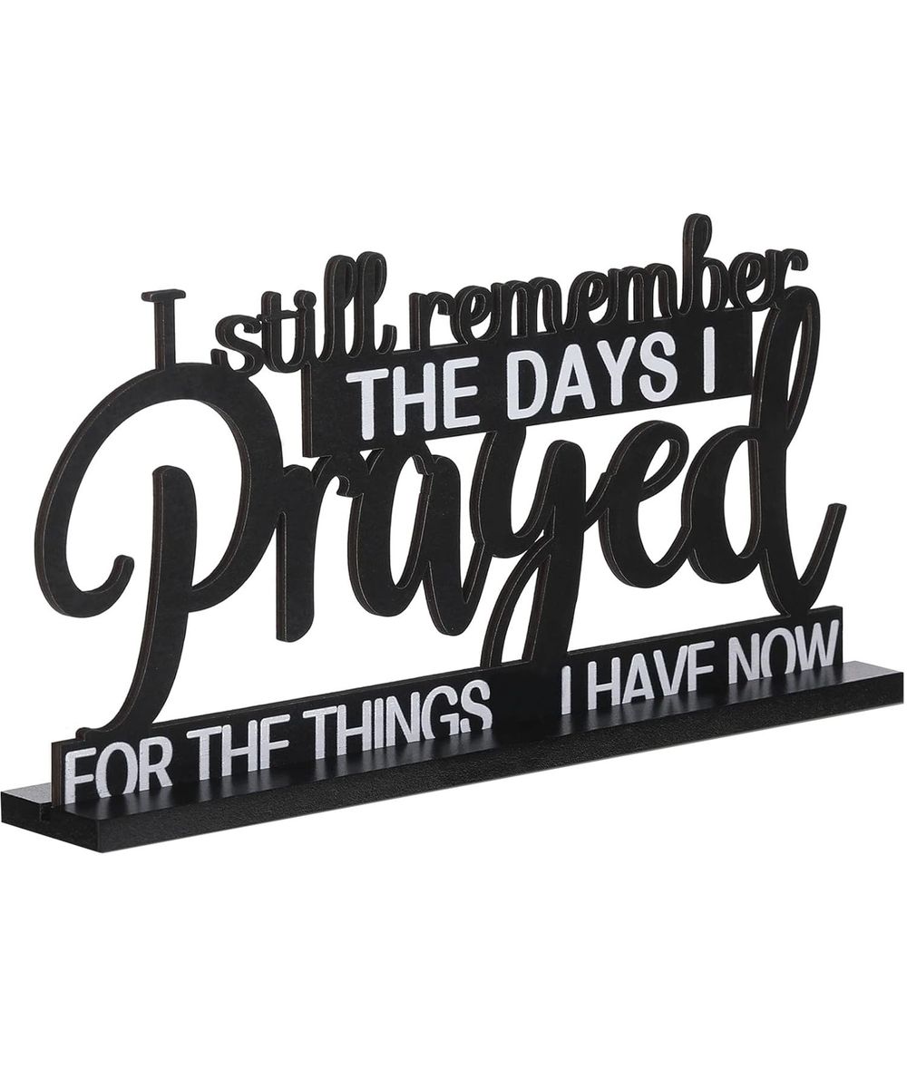 Inspirational Table Blessed Signs Motivational Decor for Living Room ...