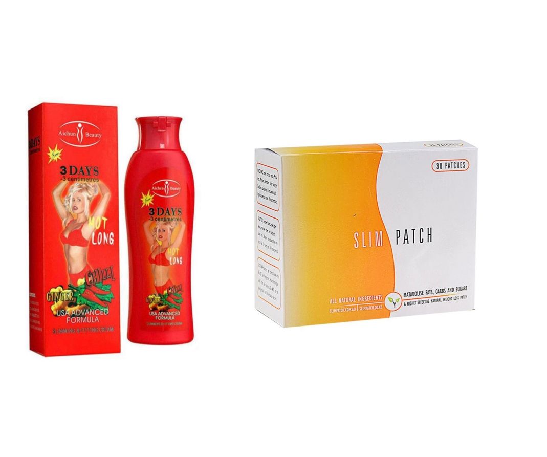 Aichun Beauty Ginger Slimming Cream Hot Long & 30 Slimming Patches ...