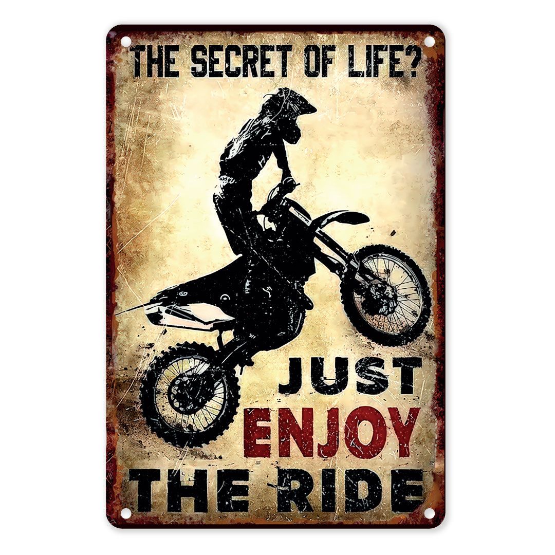 A4 Metal/Tin Poster - Just Enjoy the Ride | The Secret of Life ...