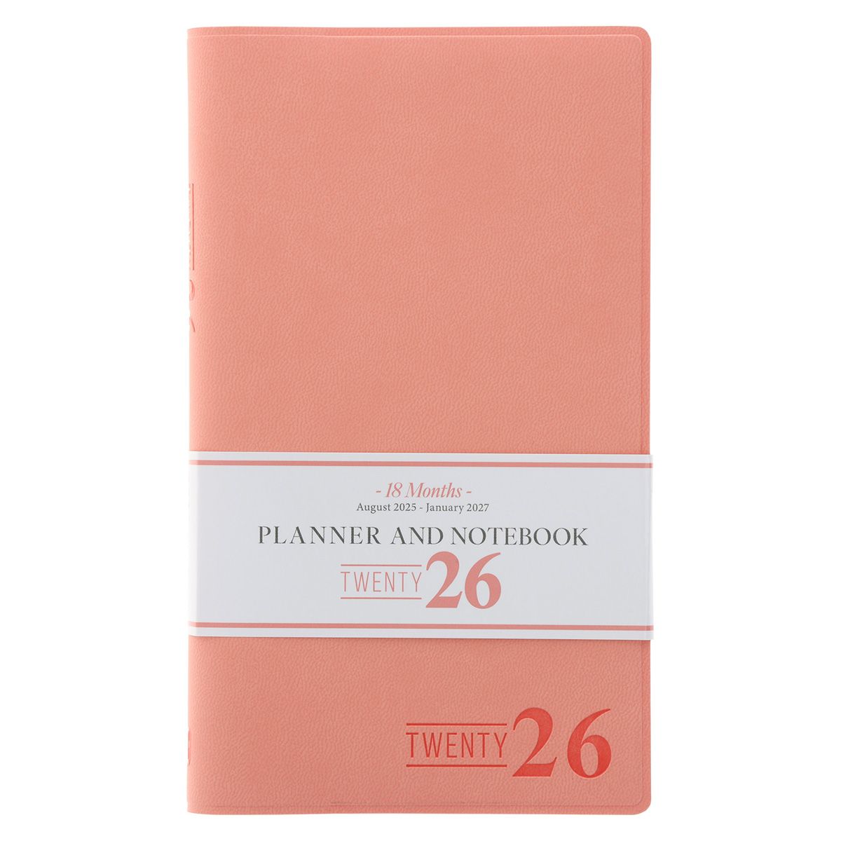 2026 18-Month Planner and Notebook - Coral, Imitation Leather | Shop ...