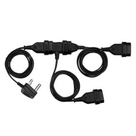 SWITCHED Easy Cable Extender Daisy Chain Kit Euro Plug Extension 6m ...