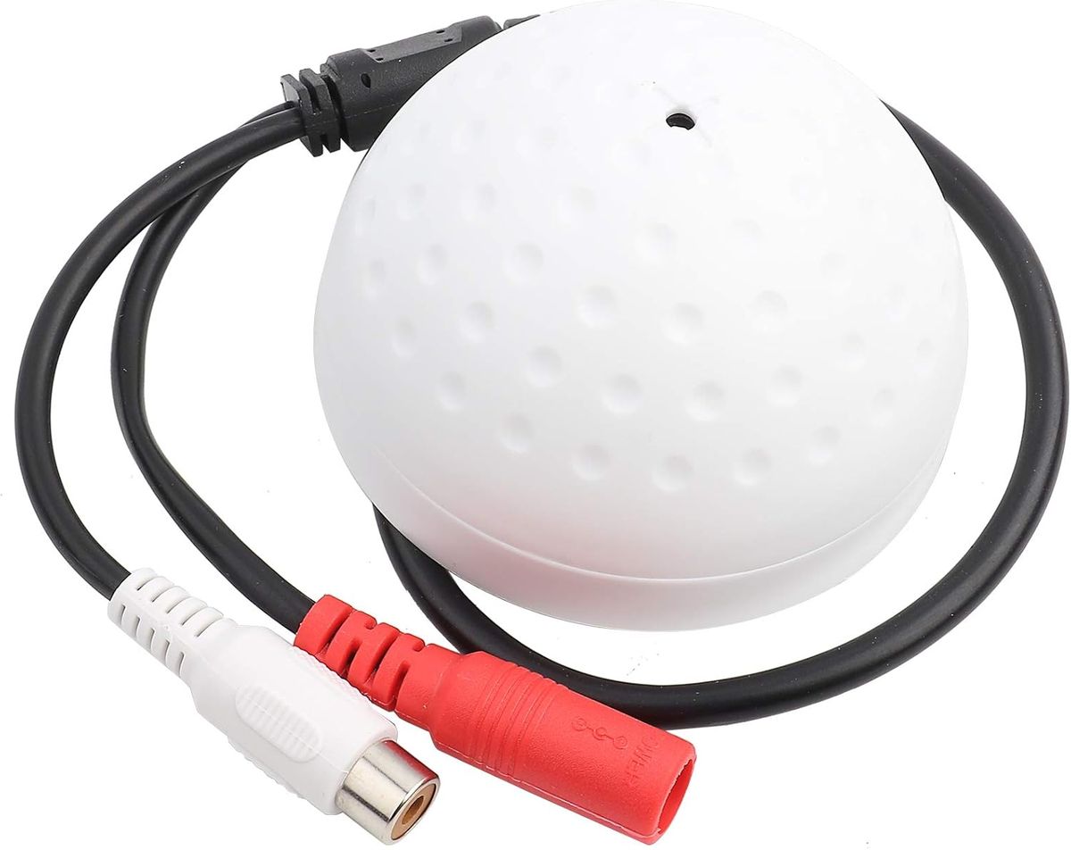 Audio Sound Monitoring Microphone Head for CCTV Security Camera DVR ...