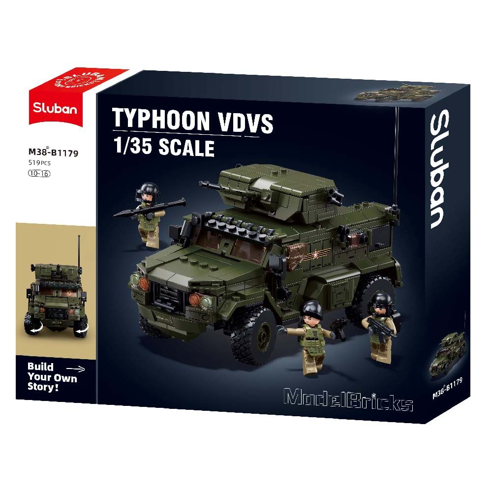 Sluban Building Set: Model Bricks - Typhoon Assault Armored Vehicle ...