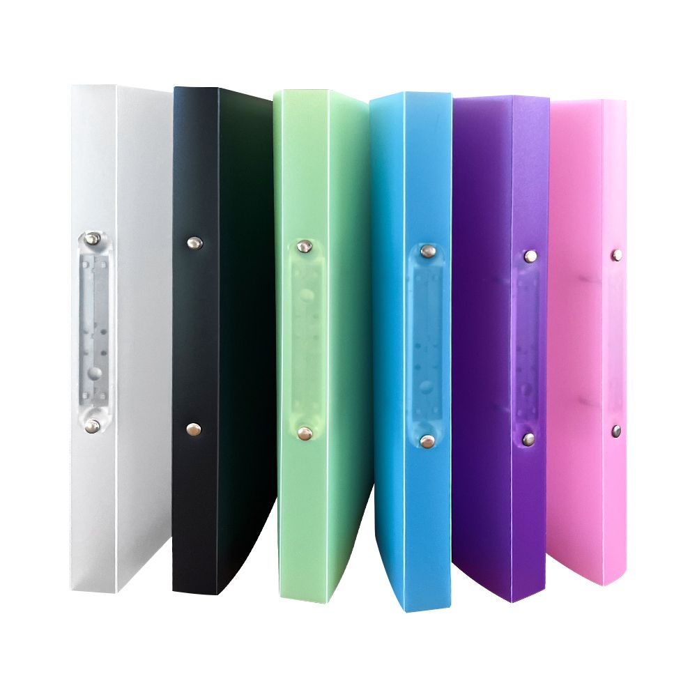 Multi-Color Waterproof 2-Ring Binder Collection - Pack of 6 Files ...