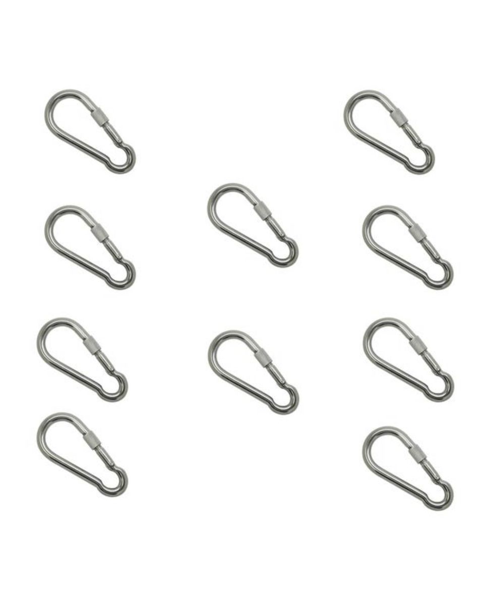 Heavy Weight Duty Spring Snap Hook Carabiner with Screw Lock-80mm ...