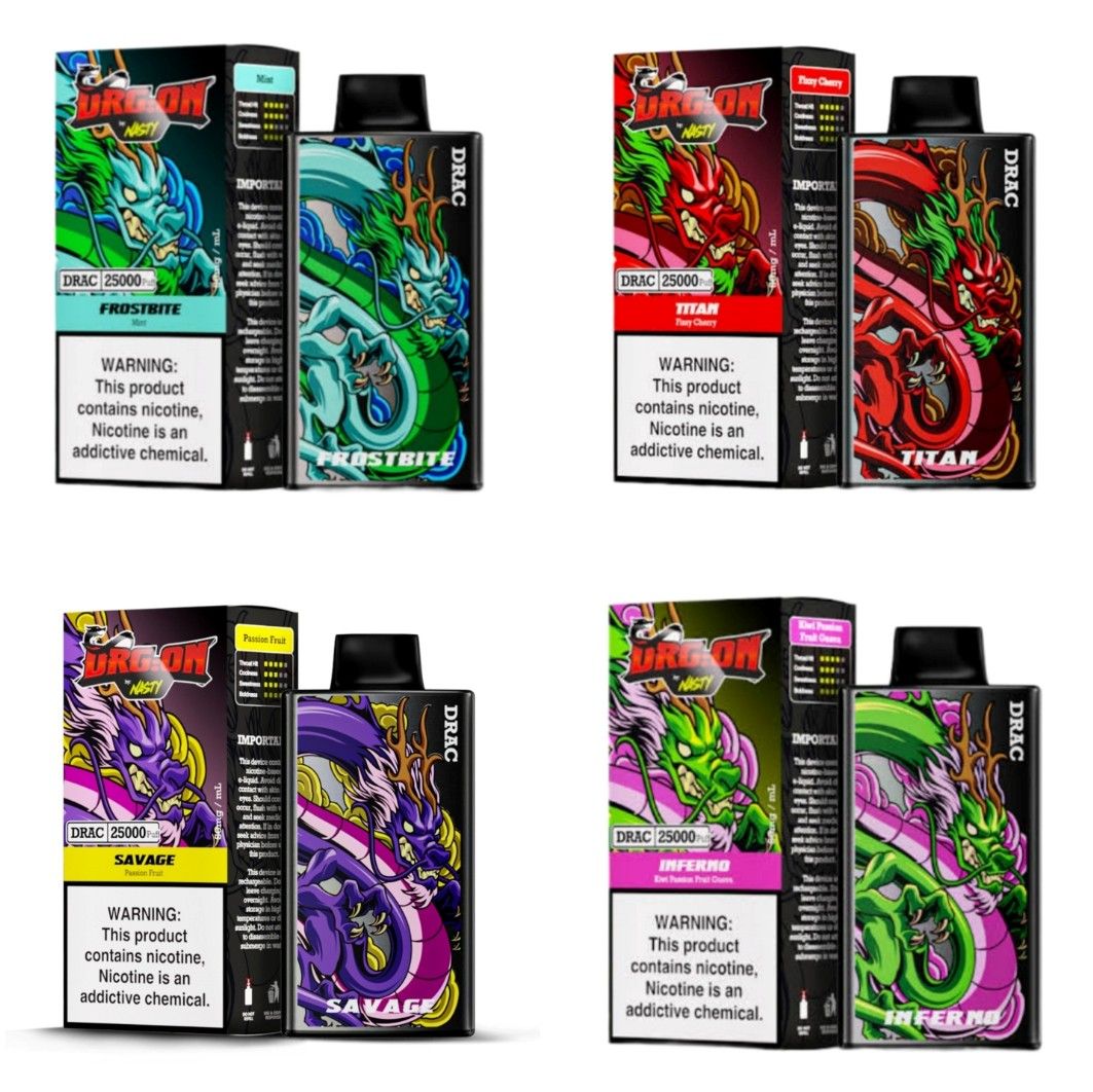 Nasty Drag-On 25000 Disposable Vapes - Serpent (Pack of 4) | Shop Today ...