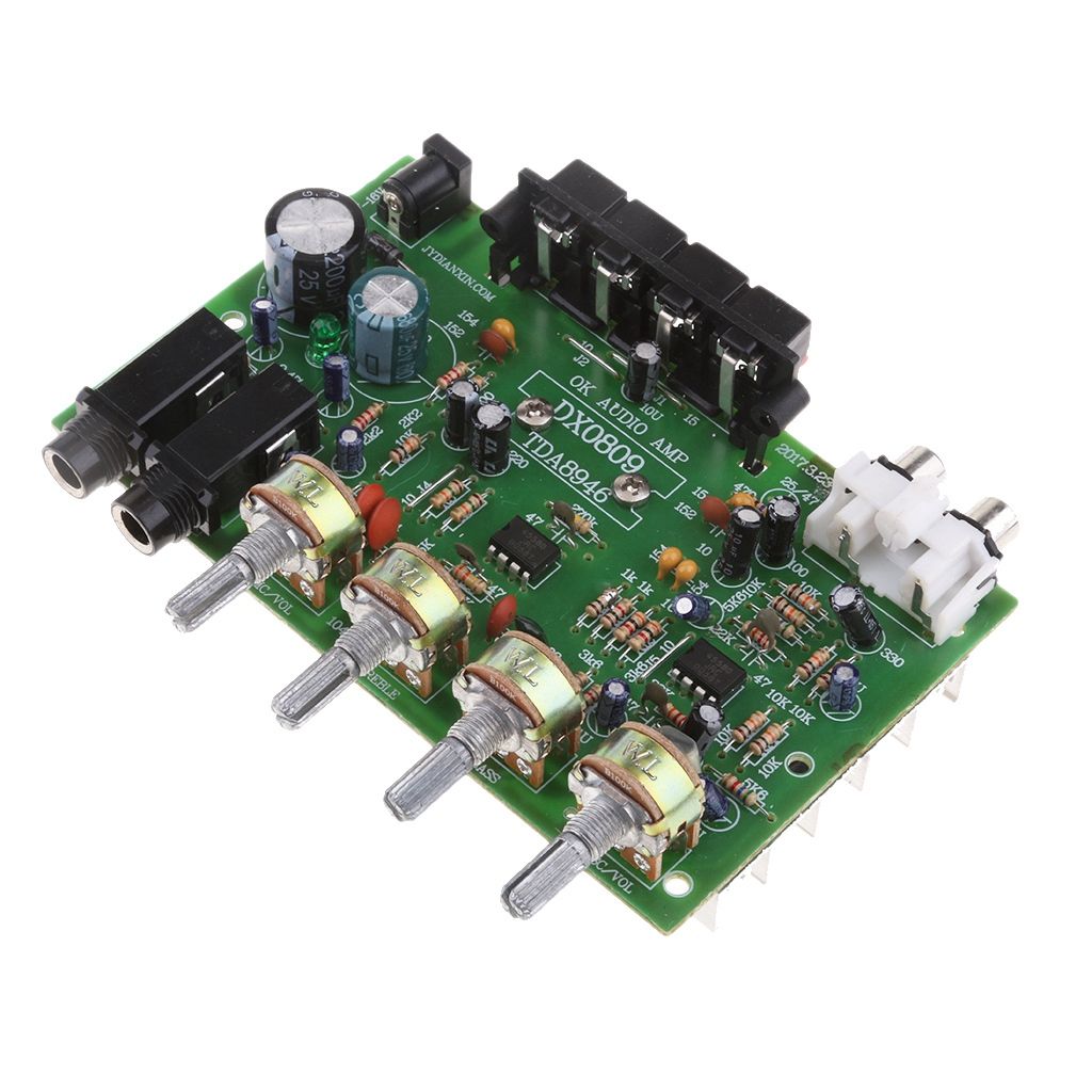 DX0809 Power Amplifier Board 60W Hi-Fi Volume Tone Control Board Kit ...