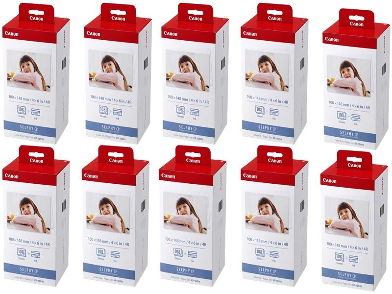 Canon Selphy KP-108IN Ink and Paper Set Pack of 10 | Shop Today. Get it Tomorrow! | takealot.com