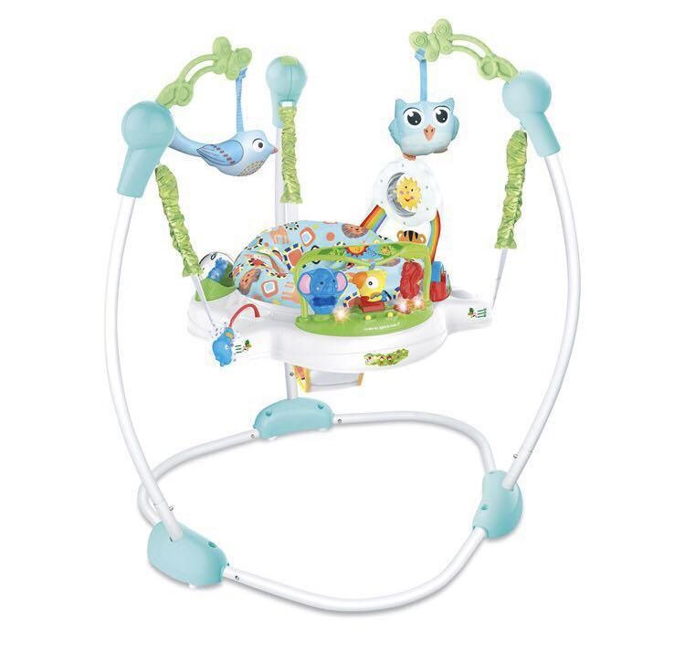 Baby Activity Jumper and Bouncer with 360 Rotating Seat and Rainforest ...