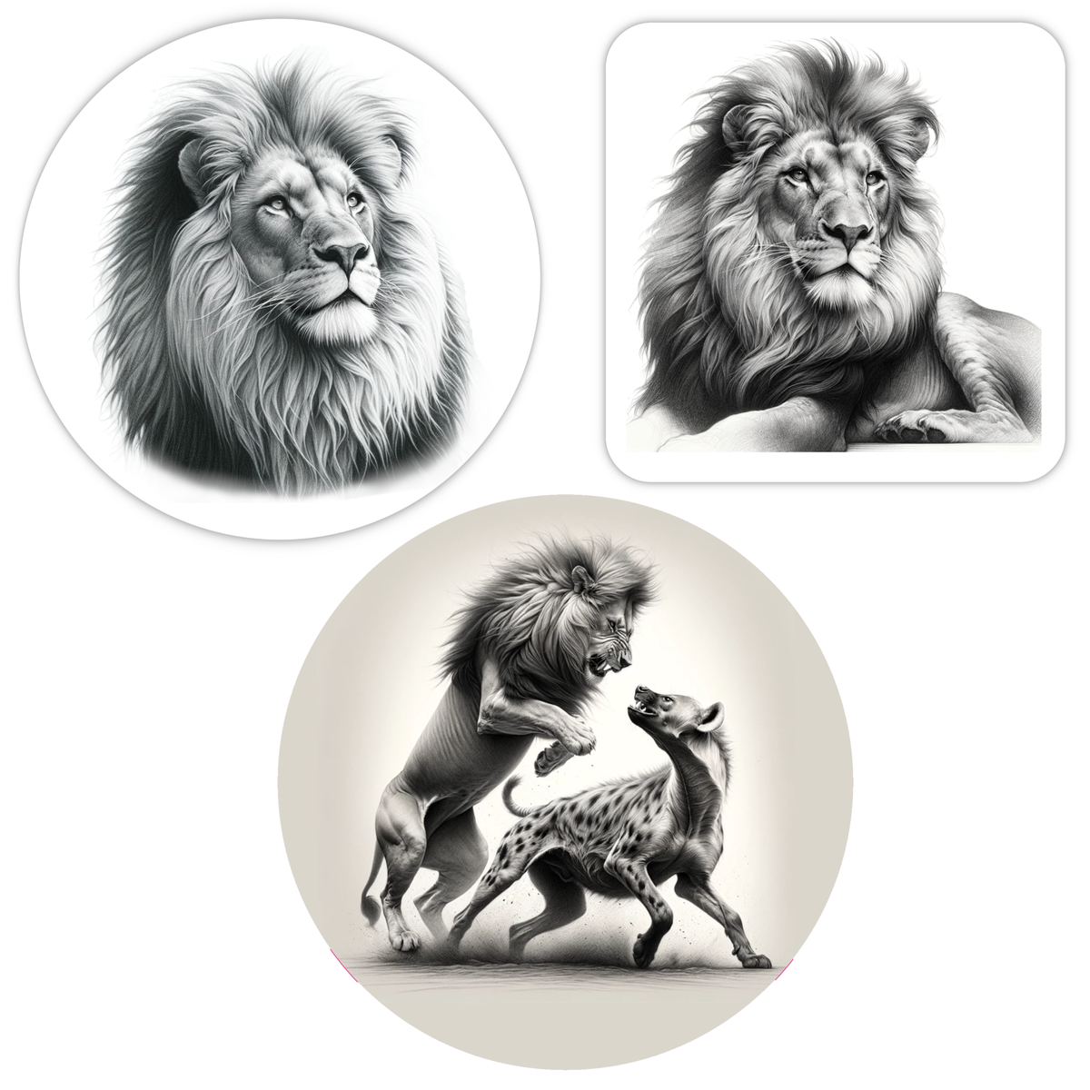 TrendSpire Lion Stickers - Set of 3 | Shop Today. Get it Tomorrow ...