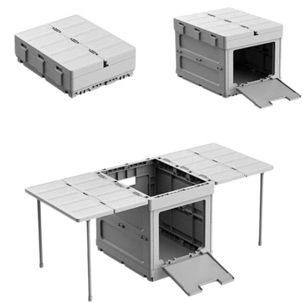 Foldable Table Storage Box-Grey | Shop Today. Get it Tomorrow ...