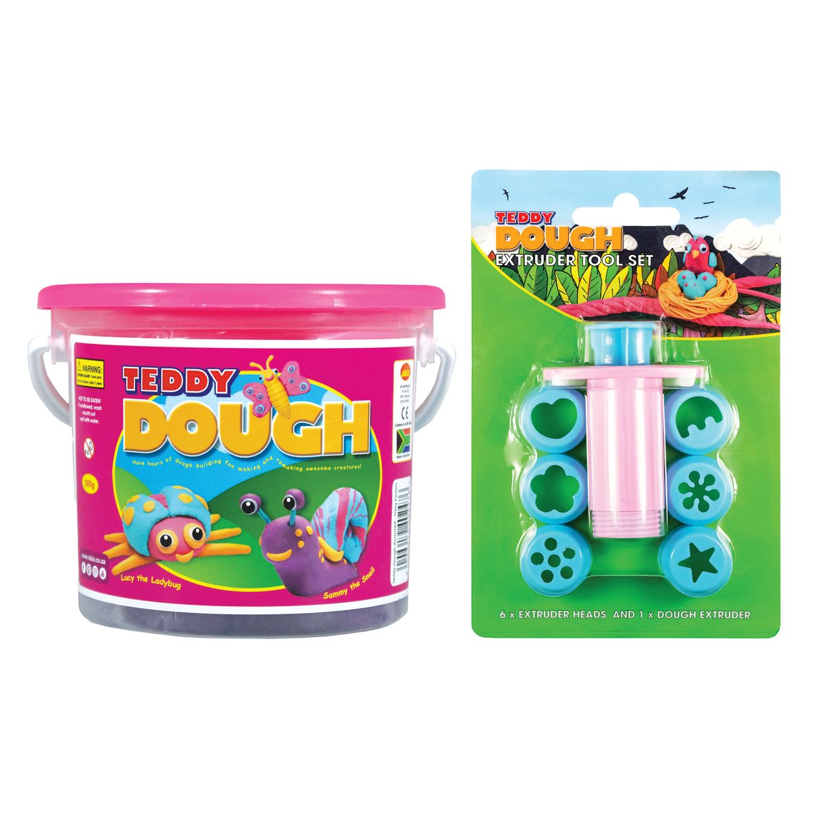 Teddy dough extruder and 6 head kit + Miss Teddy 500g bucket of dough | Shop Today. Get it ...