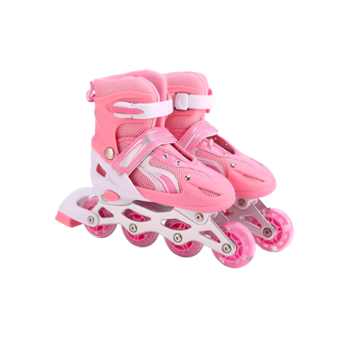 Pair Of Small Kids Roller Skates With Adjustable Shoelaces And Brakes ...
