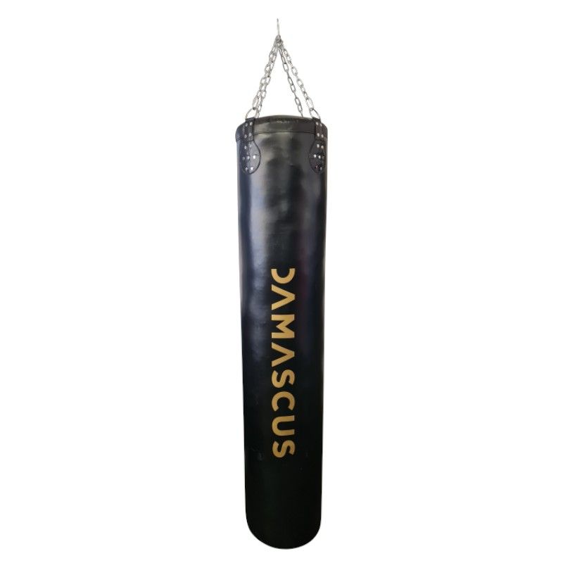 Damascus Boxing 60kg Muay Thai Bag: Heavy Duty Black with Gold Print ...