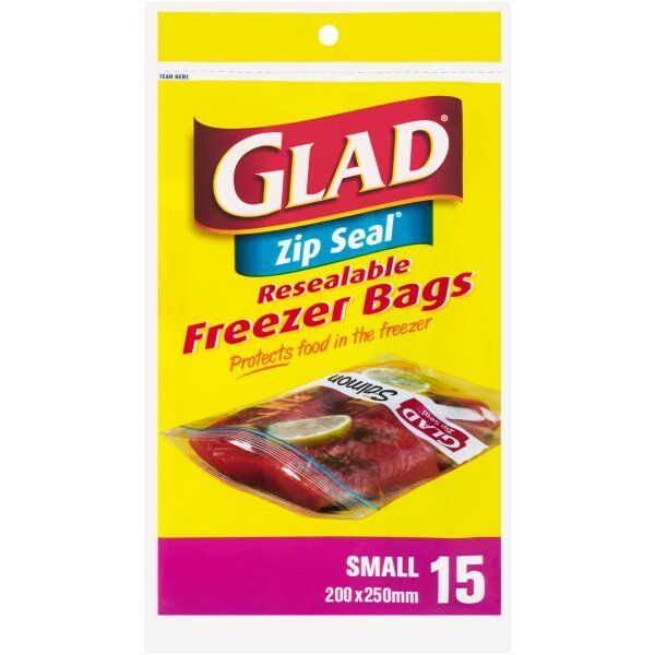 GLAD Freezer Zipseal Small Bags 15's | Shop Today. Get it Tomorrow ...