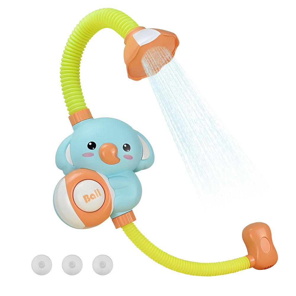 Baby Bath Shower Head Toddler Elephant Water Pump Sprinkler Bath Toy ...