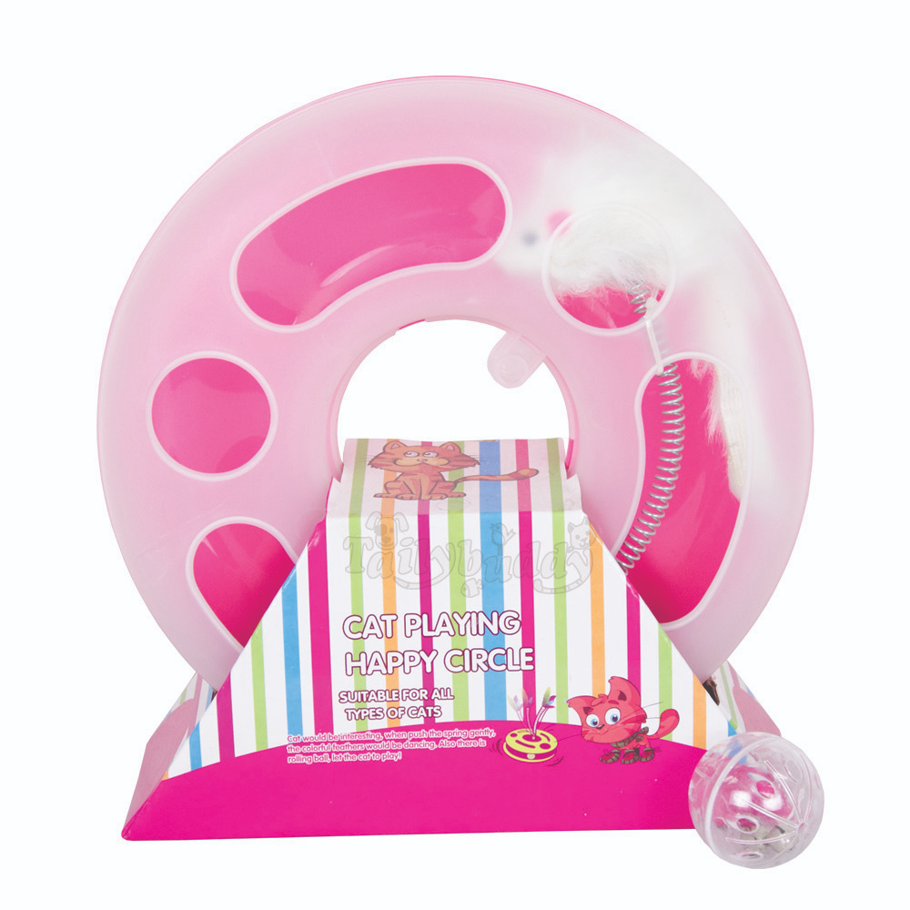 Pet Cat Circle Toy Moving Mouse Playing Ball Funny Turntable Activity ...