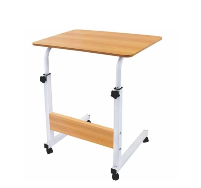 Height Adjustable Laptop Desk With Wheels-Brown | Shop Today. Get it ...