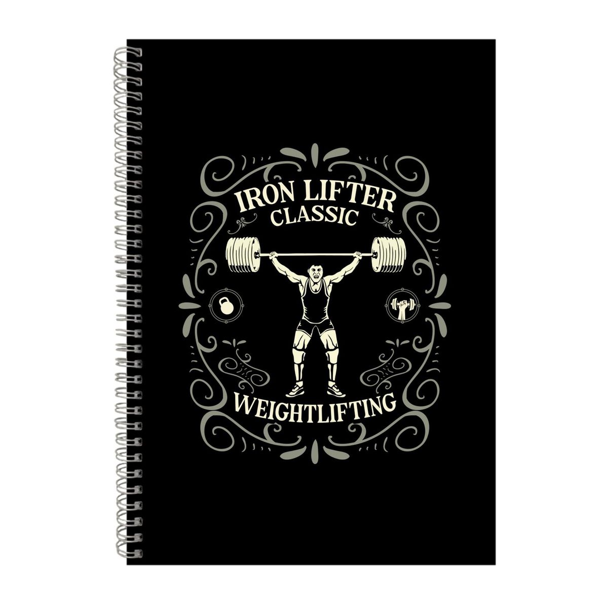 Iron Lifter Classic Notebook Fitness Gift Idea A4 Notepad 128 | Shop ...