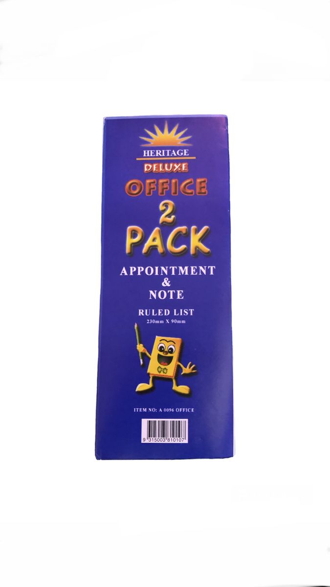 Office 2 Pack Appointment and Note Ruled List Note Pad | Shop Today ...
