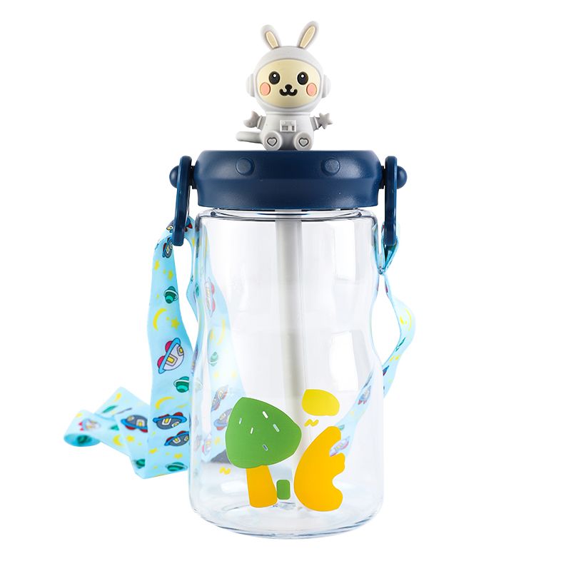 Children's Cute Cartoon Straw Water Bottle with Strap | Shop Today. Get it Tomorrow! | takealot.com