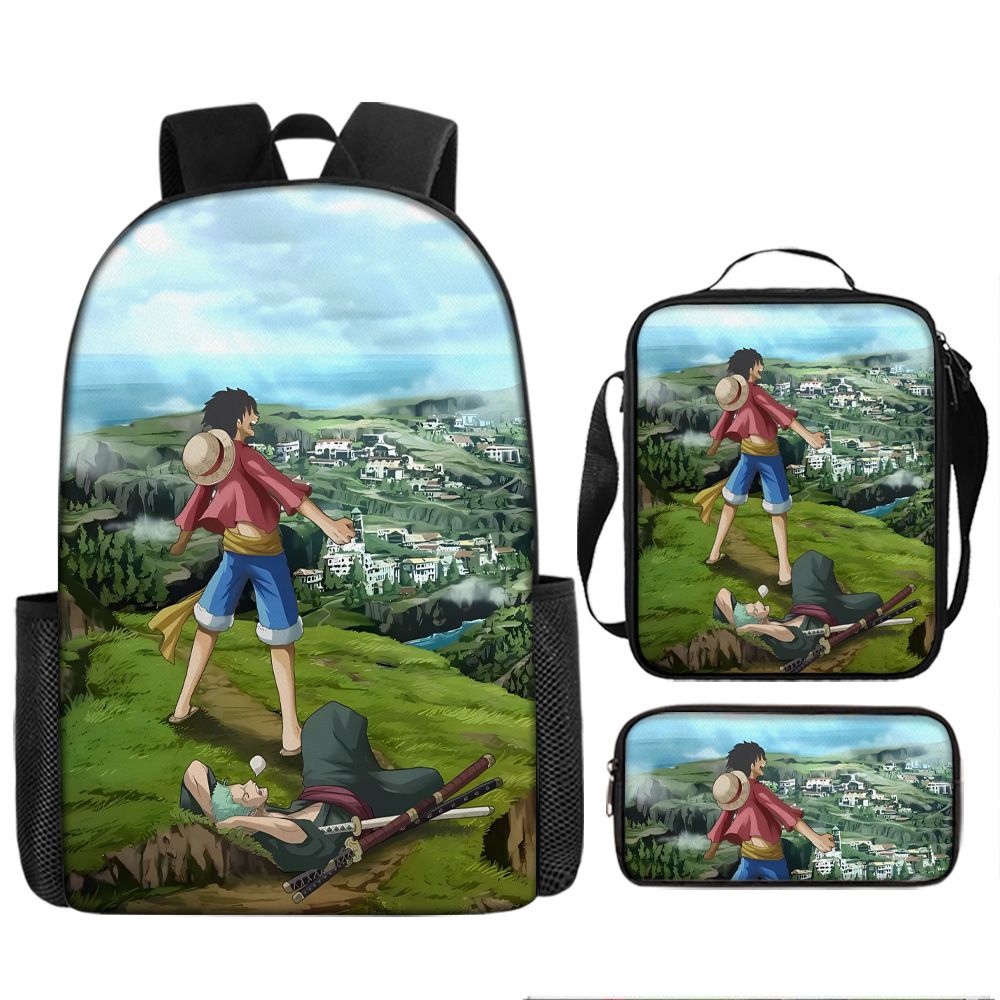 Kids School Set 3-Piece - Backpack, Lunch Box & Pencil Case One Piece ...