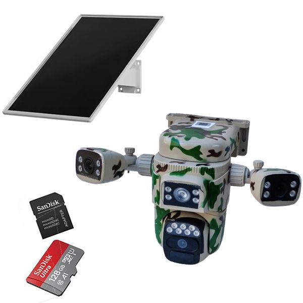 4G Solar 3Lens CCTV Security Camera 128GB | Shop Today. Get it Tomorrow ...