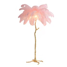 Ostrich Feather Nordic Art Design Floor Modern Luxury Decor Lamp KJTL ...
