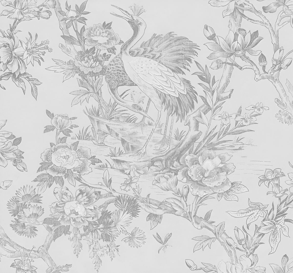 Self Adhesive Wallpaper - Chinoiserie Fowl 8.5m Roll | Shop Today. Get ...