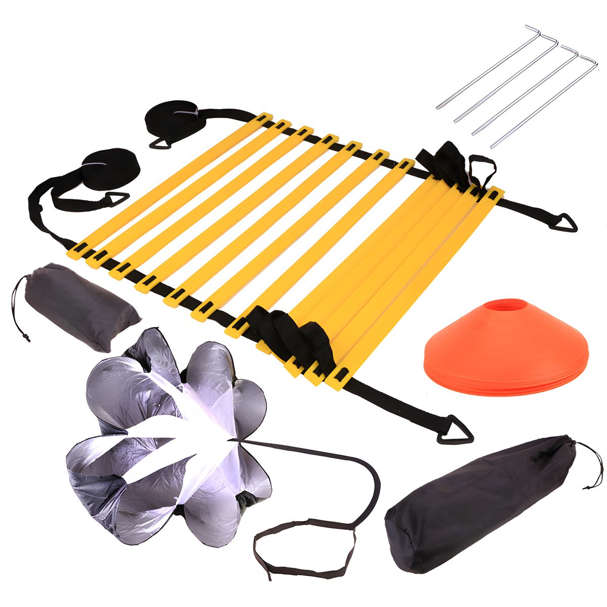 Agility Ladder Speed Training Equipment Adjustable Resistance Parachute ...