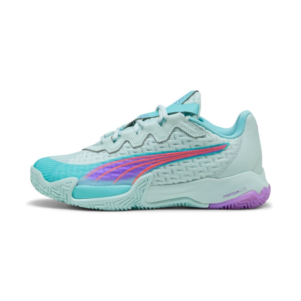 Puma Women's Nova Elite S Padel Shoes - Peaceful Blue/Purple Glimmer ...
