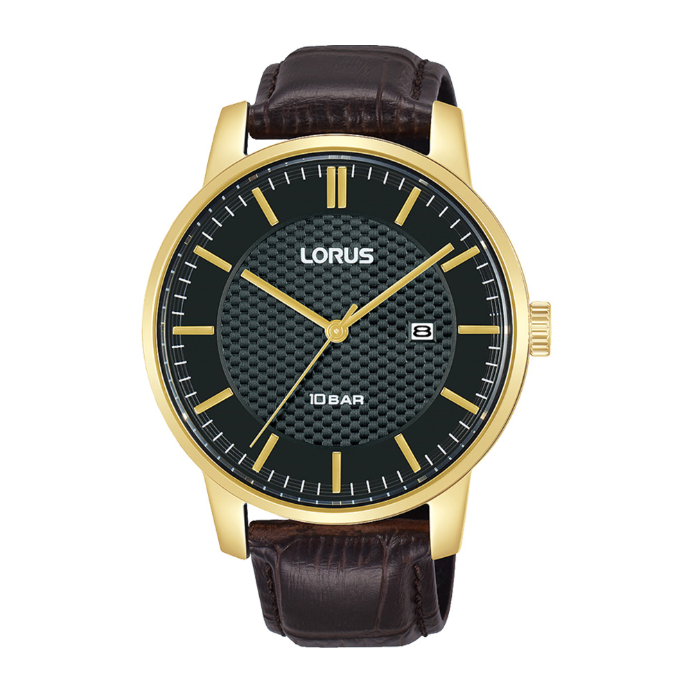 Lorus Men's Black And Gold Leather Watch | Shop Today. Get it Tomorrow ...