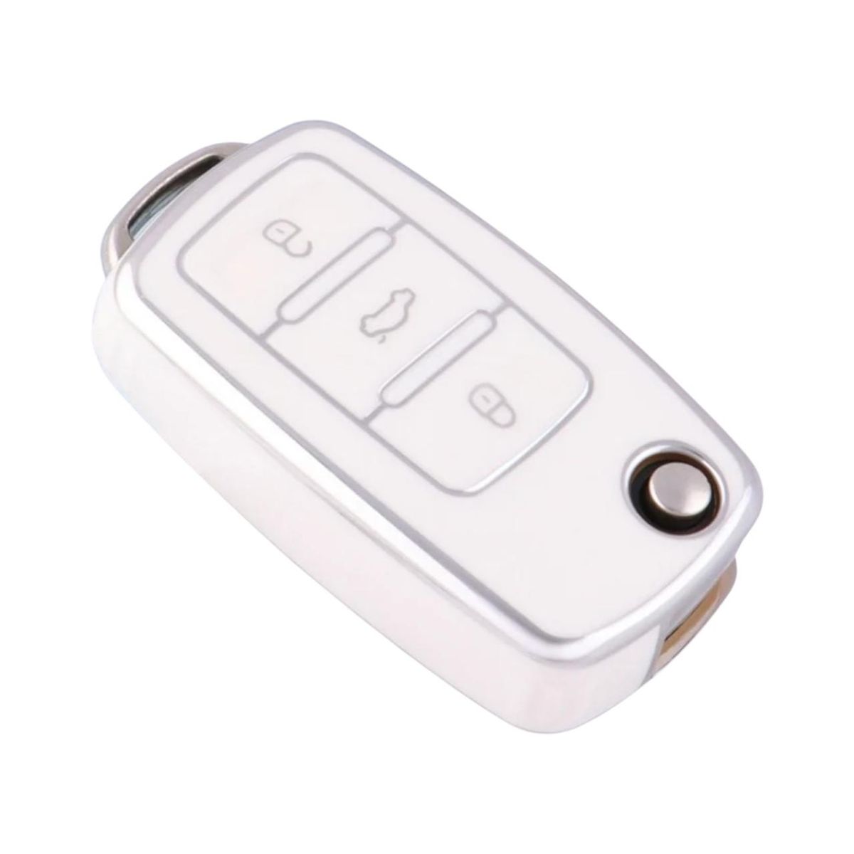 Silicone Key Fob Cover - Metallic Trim Edition - 3 Button Key Case ...
