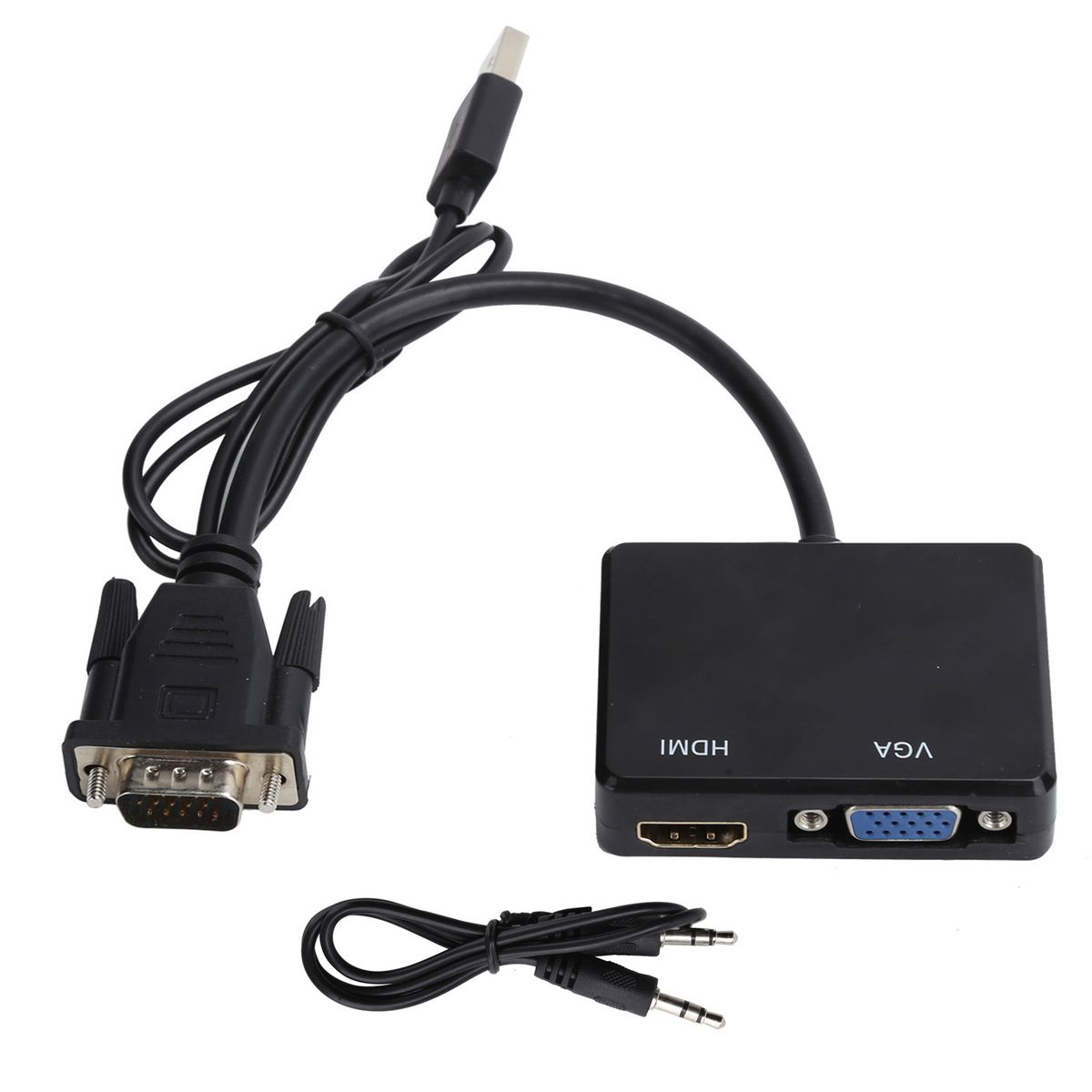 VGA to VGA splitter dual display adapter black | Shop Today. Get it ...