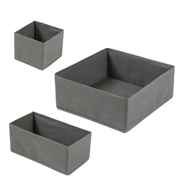 3 Piece Multifunctional Storage Boxes - Grey | Shop Today. Get it ...