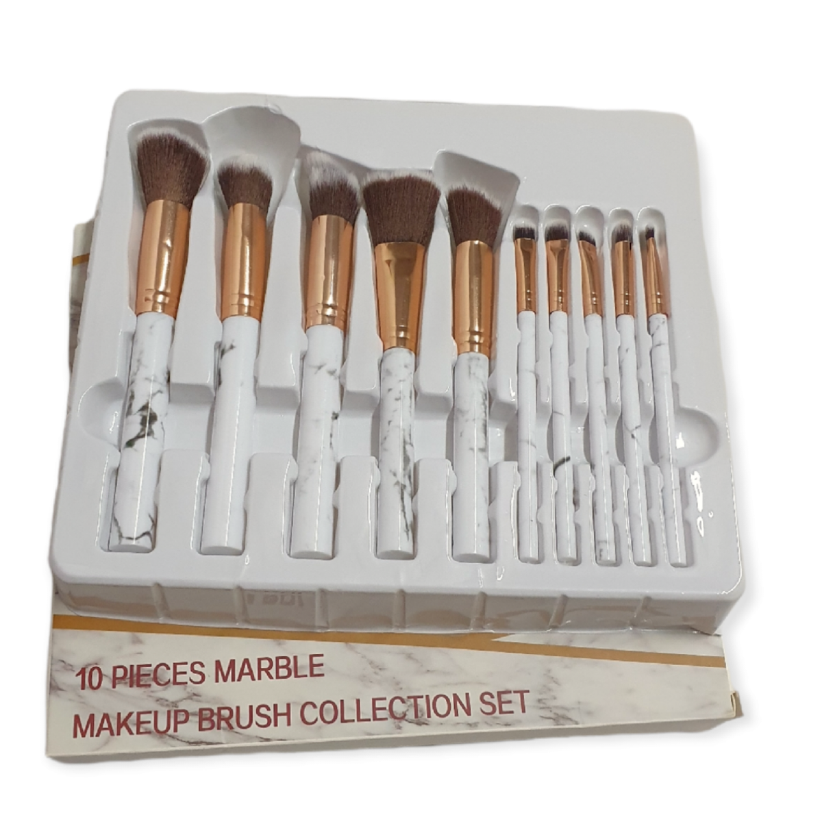 10 Piece Marble Makeup Brush Collection Set | Shop Today. Get it ...