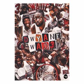 NBA Dwyane Wade Abstract - A1 Poster | Shop Today. Get it Tomorrow ...