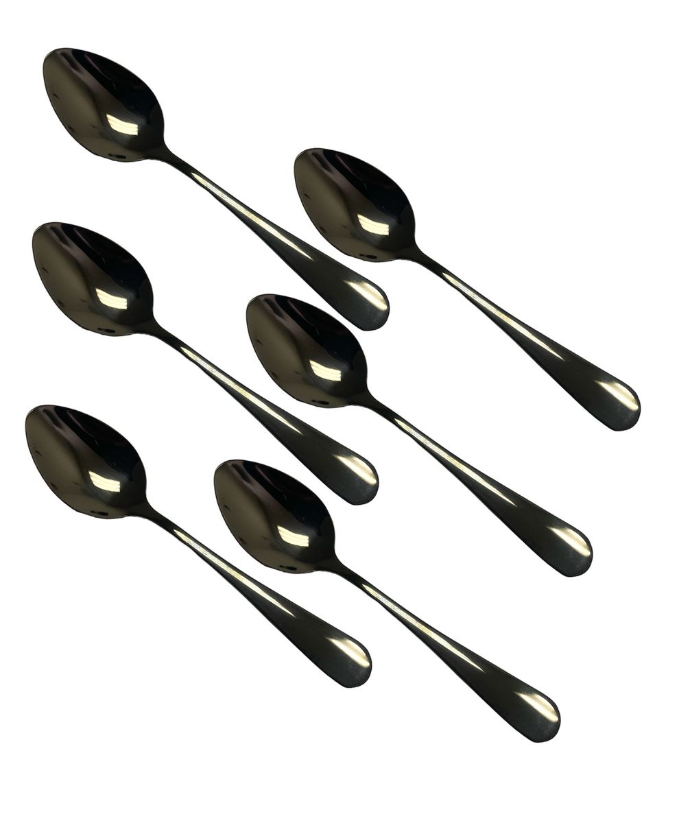 Black Stainless Steel Teaspoon Set - 6 Piece | Shop Today. Get it ...