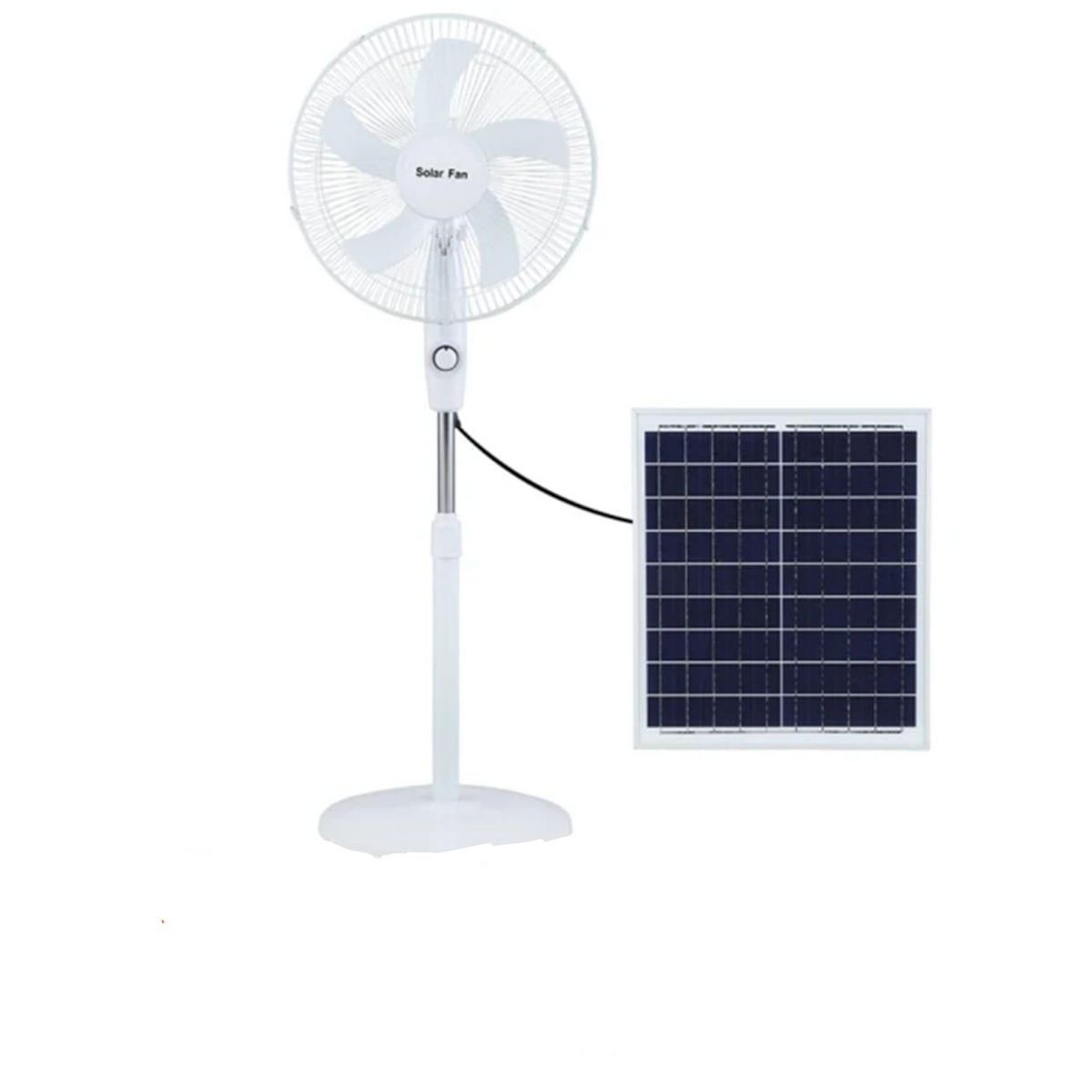 Solar Powered Standing Fan White | Shop Today. Get it Tomorrow ...
