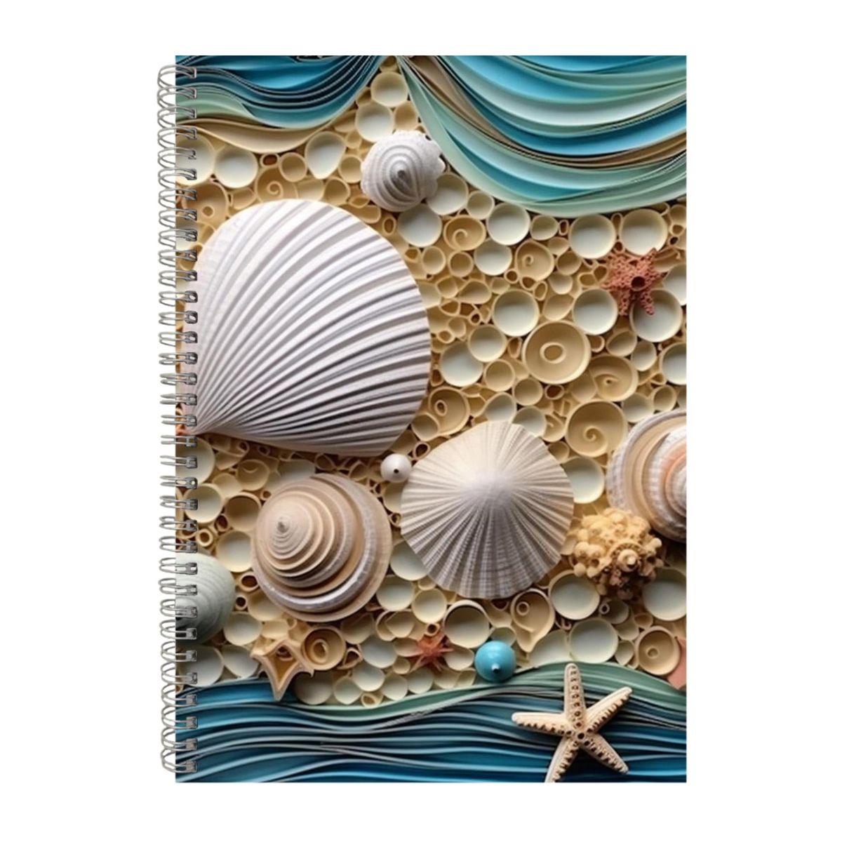 3D Quilled Seashells Beach Wave 4 Notebook Gift Idea A4 Notepad Pad 107 ...