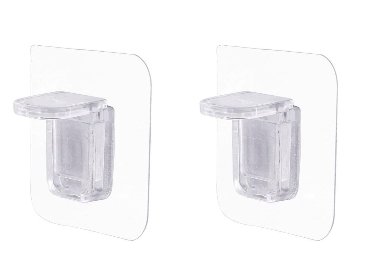 Transparent Adhesive Pegs Shelf Support Clip x 2 | Shop Today. Get it ...