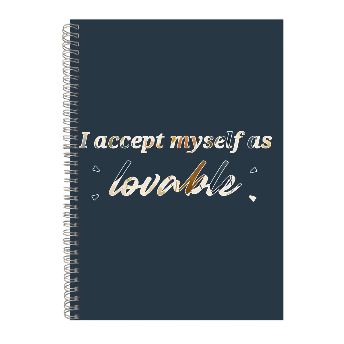 Lovable A4 Notebook Spiral and Lined Motivational Saying Graphic ...