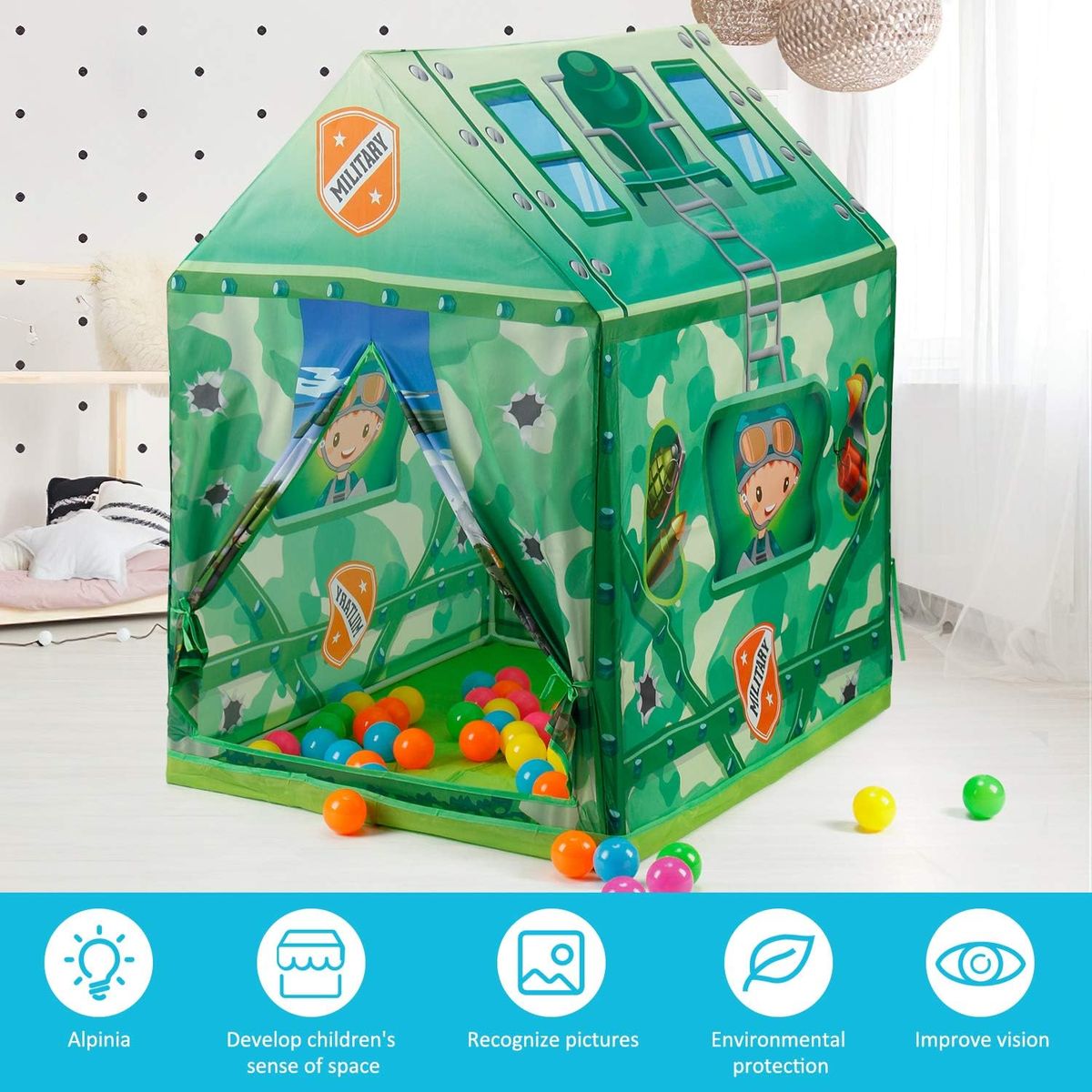 Kids Military Playhouse Tent - Shop Now for Best Deals - Click Now