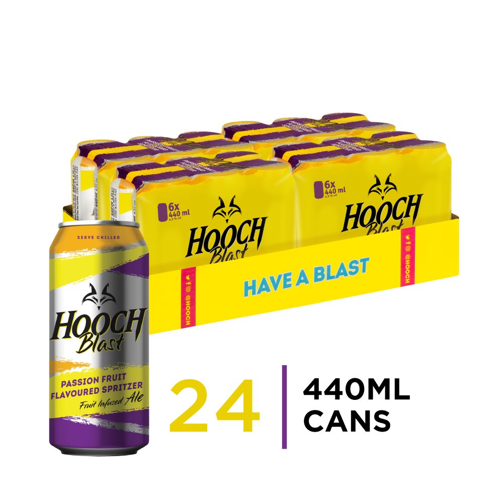 Hooch Passion Fruit Blast - 24 x 440ml | Shop Today. Get it Tomorrow ...